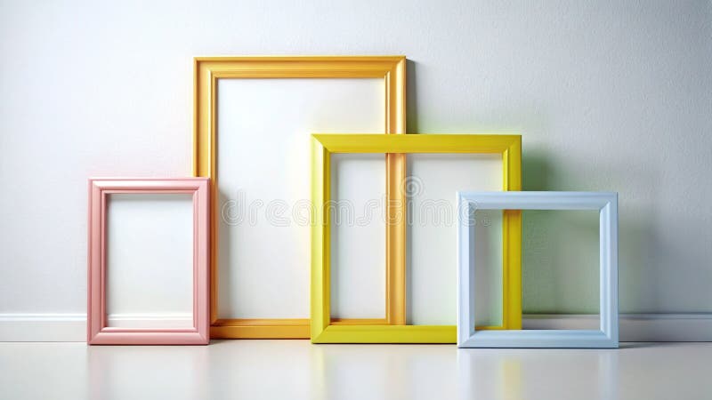 Elegant Outline Frames a Versatile Set for Mockups Branding and Design ...