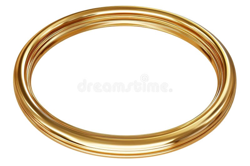 Elegant Oval Golden Frame: Perfect for Wedding Invitations ...