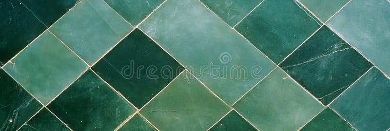 Elegant Overlapping Diamond Pattern in Muted Greens with a Smooth ...