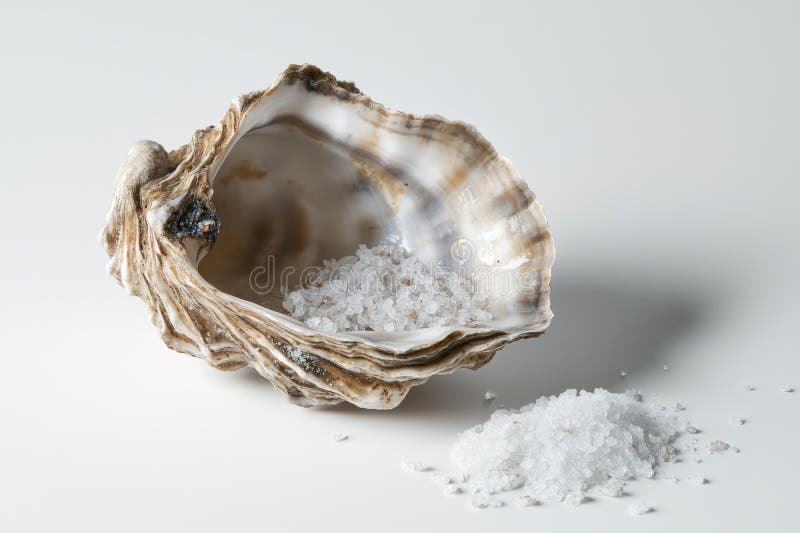 Elegant Oyster Shell Presentation Stock Illustration - Illustration of ...