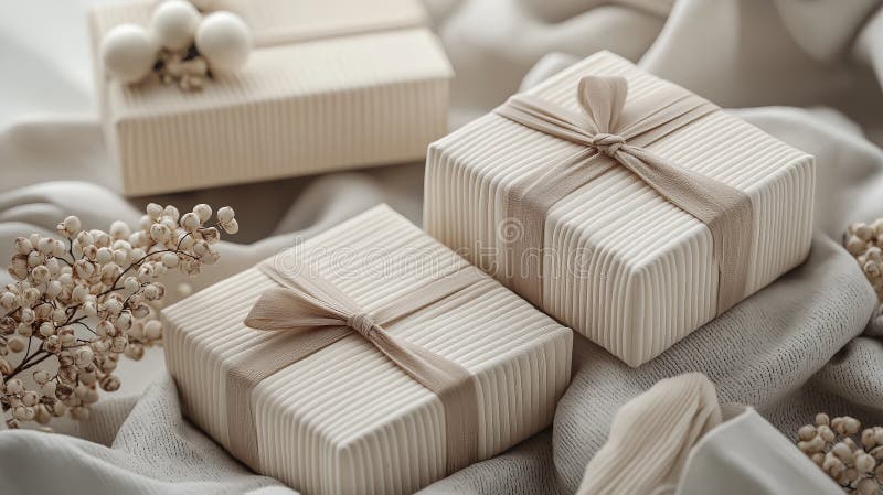 Elegant Packaging Concept Featuring Neutral Tones and Subtle Textures ...