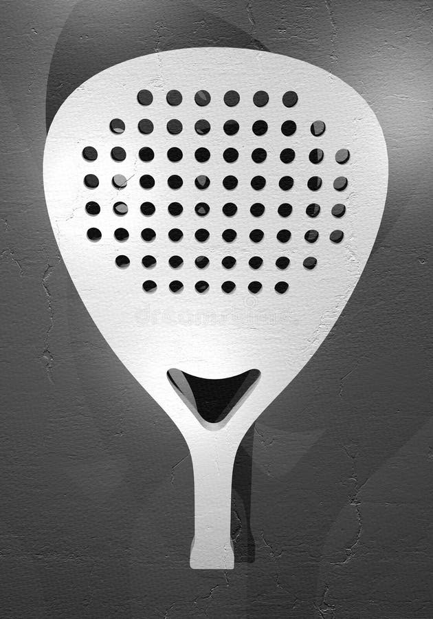 Elegant paddle racket stock illustration. Illustration of racket - 83722631