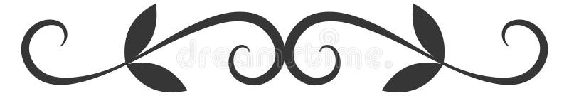 Elegant Page Divider. Natural Vine Decorative Border Stock Vector ...