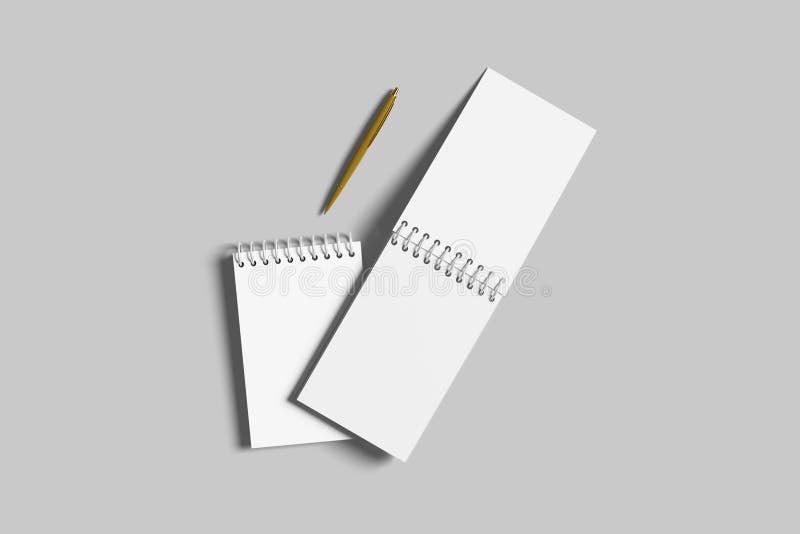 Elegant A6 Paper Notebook Mockup Stock Image - Image of stationery ...