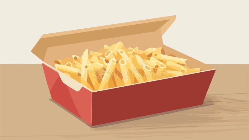 Elegant Pasta Box on Sale: Simple Flat Vector Design Stock Vector ...