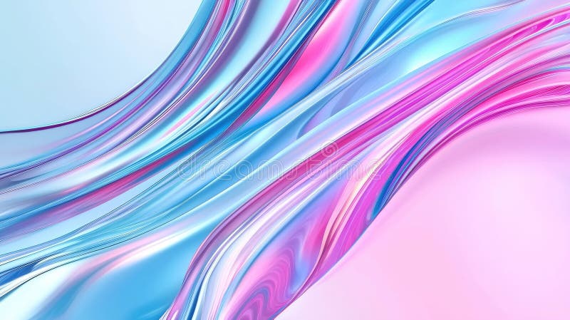 Elegant Pastel Abstract Wave Motion with Digital Smooth Color Stock ...
