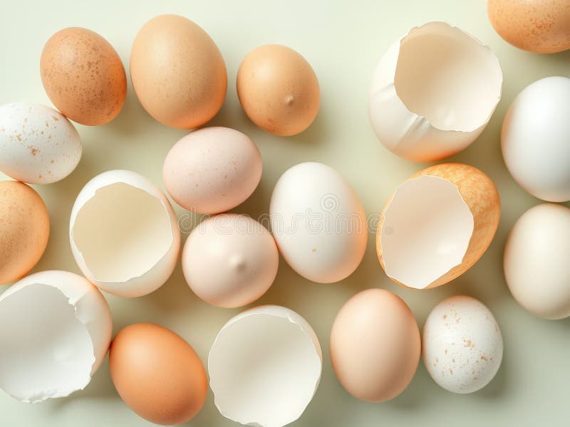 Elegant Pastel Egg Textures a Collection of Photorealistic Egg Shells ...