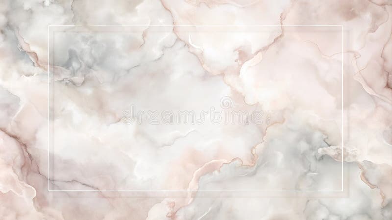 Elegant Pastel Marble Texture with Subtle Veining and a Rectangular ...