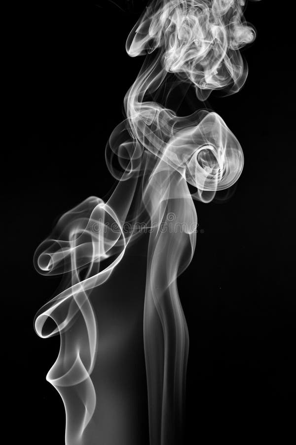 The Elegant Patterns and Shapes of Smoke Stock Image - Image of black ...