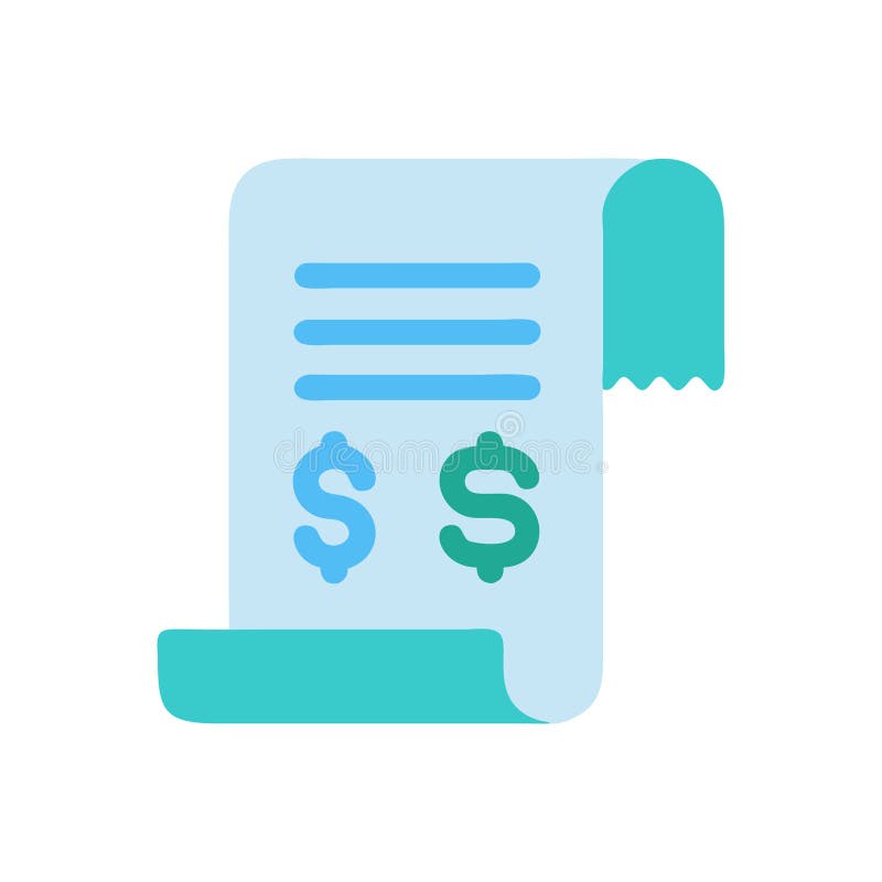 Elegant Payment Invoice Icon Representation Stock Vector - Illustration ...