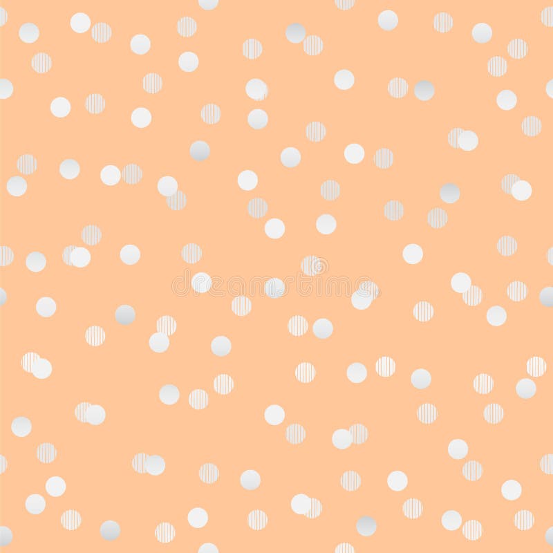 Elegant Peach Flower Wallpaper on Bright Peach Background Stock Vector ...