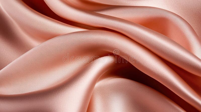 Elegant Peach Silk Fabric Texture Background in Close-up Stock Image ...
