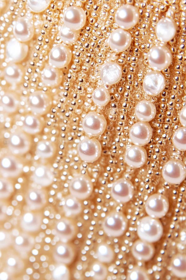 Elegant Pearl Bead Patterns for Milestone Event Invitations. Stock ...