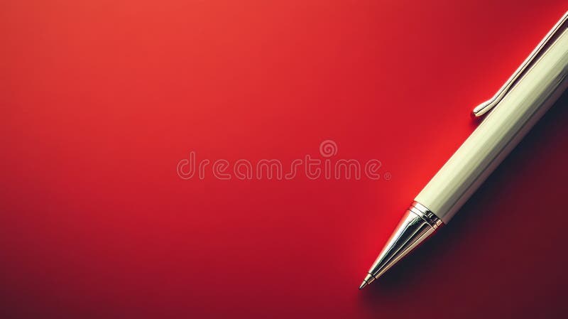 An Elegant Pen is Placed on a Flat Surface, Great for Writing or ...