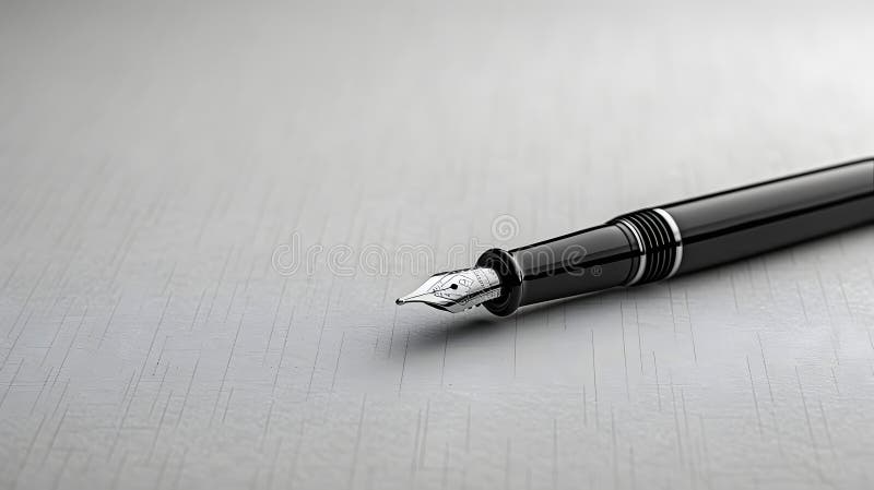 Elegant Pen Placement Inspires Creative Workspace Design Concepts Stock ...