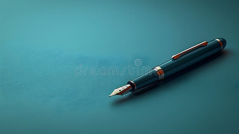 Elegant Pen Placement Inspires Creative Workspace Design Stock ...