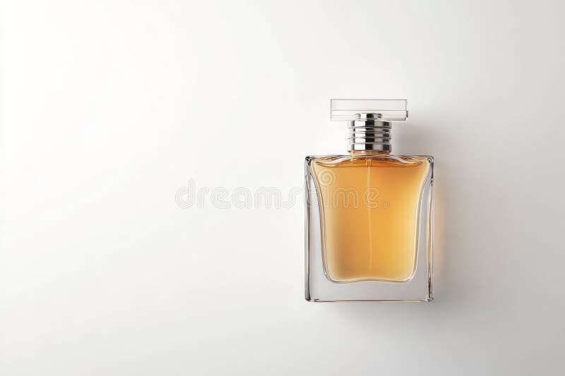 Elegant Perfume Bottle on Plain White Background. AI Image Stock Photo ...