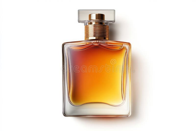 Elegant Perfume Bottle on Plain White Background. AI Image Stock Image ...