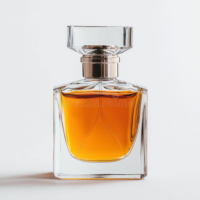 Elegant Perfume Bottle on White Background for Product Display Stock ...
