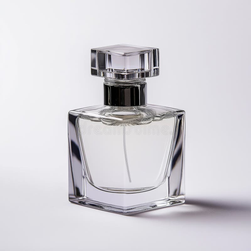 Elegant Perfume Bottle on White Background for Product Display Stock ...