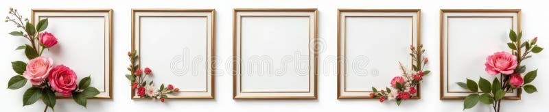 Elegant Photo Collage Frames, White Background, Pattern, Frames ...