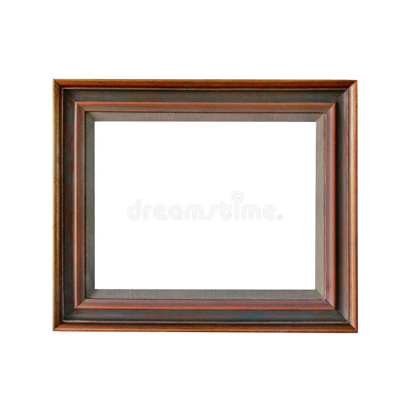 Elegant Photo Frame Wood Rectangle Inner Outer Medium Size Reddish ...