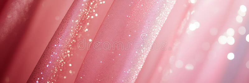 Elegant Pink Drapery with Sparkling Effects Creates a Charming Backdrop ...