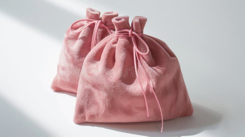 Pink Drawstring Pouches Stock Illustrations – 13 Pink Drawstring ...