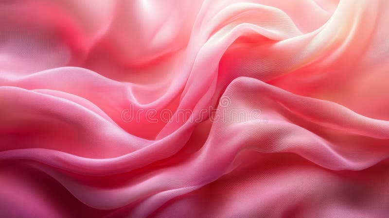 Elegant Pink Fabric Waves Abstract Background with Cell Structure ...