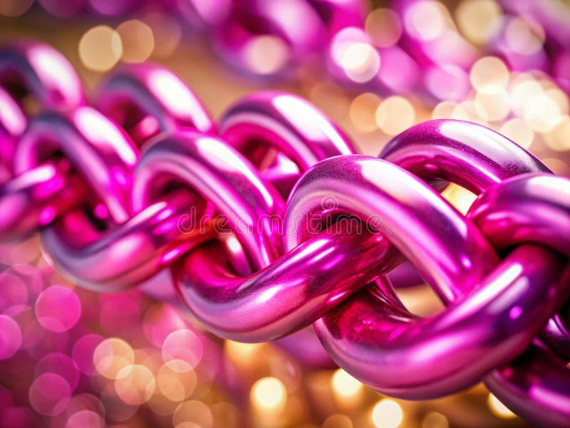 Elegant Pink Metal Chain Links Background a Versatile Design Element ...