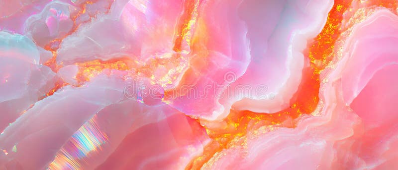 Elegant Pink Onyx Abstract Design with Light Reflections and Space for ...