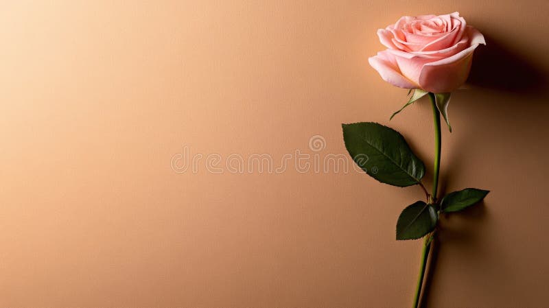 Elegant Pink Rose Neutral Background Soft Lighting Stock Photos - Free ...