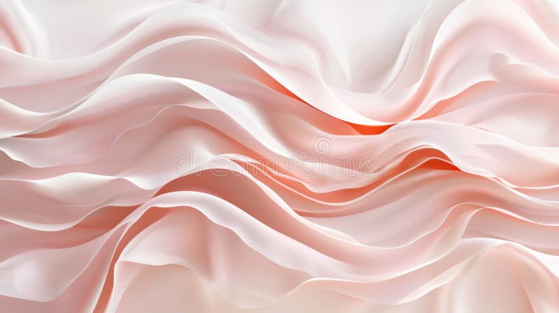 Elegant Pink Satin Fabric Texture Wave Background Stock Image - Image ...
