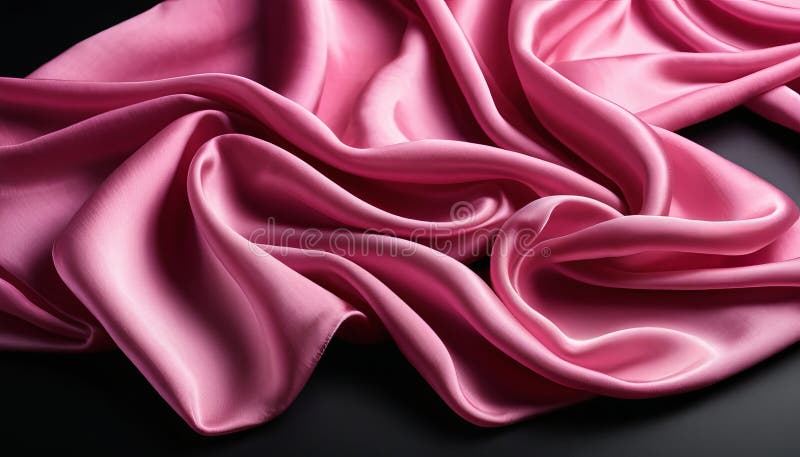 Elegant Pink Silk Fabric with Flowing and Luxurious Texture Stock Photo ...