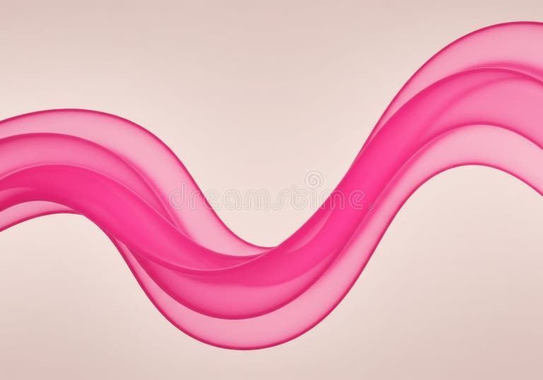 Elegant Pink Wave Pattern on a Soft Beige Background Stock Photo ...