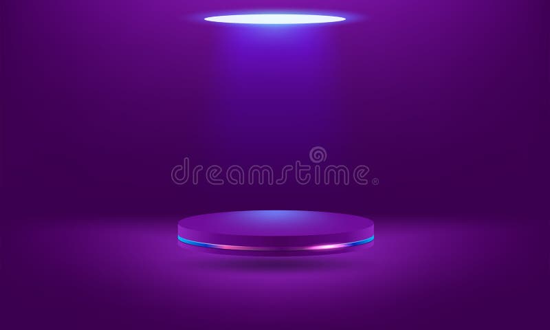 Elegant Podium with Light Effect for Show Your Product Stock Vector ...