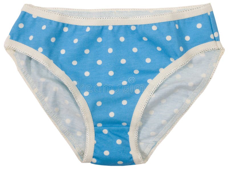 Elegant Polka Dot Panties Isolated On White Stock Image Image Of