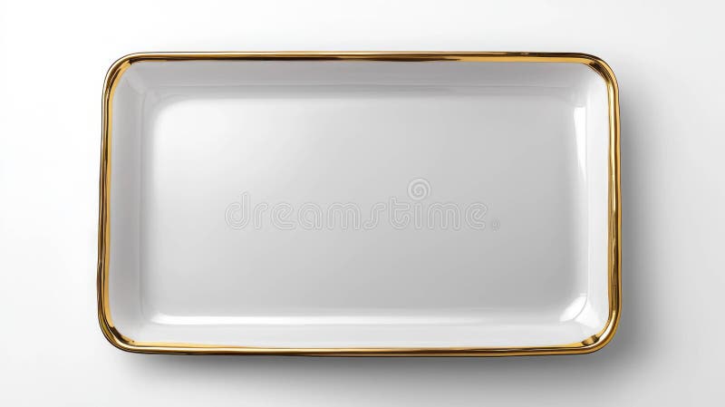 Elegant Porcelain Rectangular Dish for Dining and Decor Stock ...