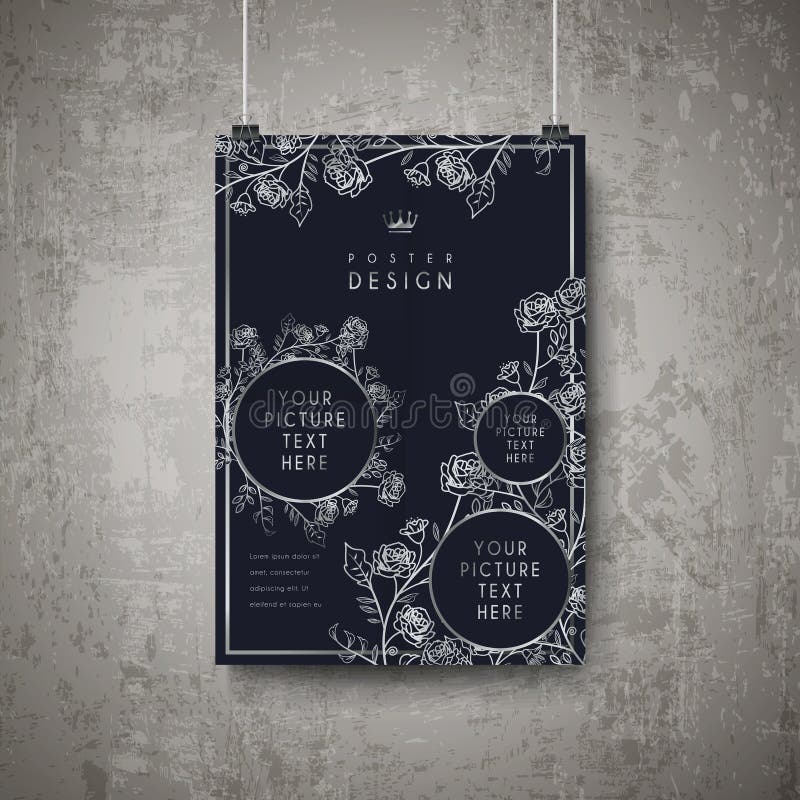 Elegant Poster Template Design Stock Vector - Illustration of company ...