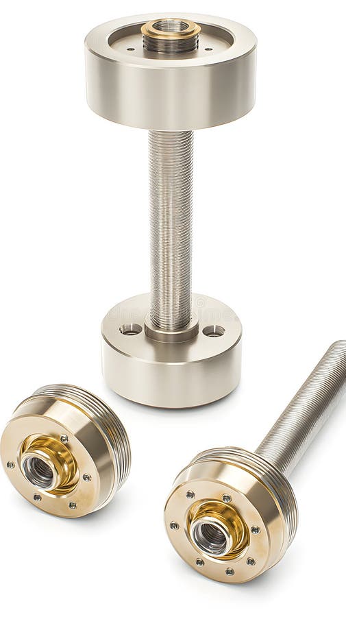 Elegant Precision Engineering Components in Metal Stock Photo - Image ...