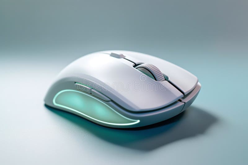 Elegant Precision: White Computer Mouse on Transparent Background ...