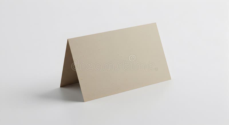 Elegant Presentation: a Blank Textured Card Stand Ready for Your ...