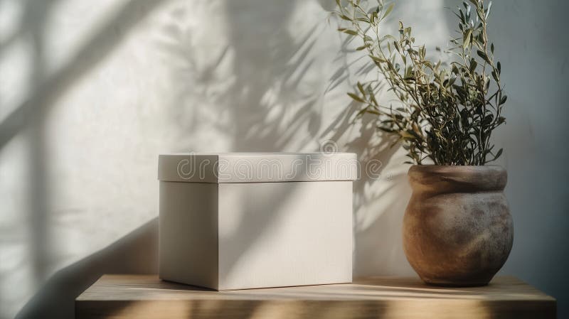 Elegant Product Display Bright Studio Setting Natural Light Minimalist ...