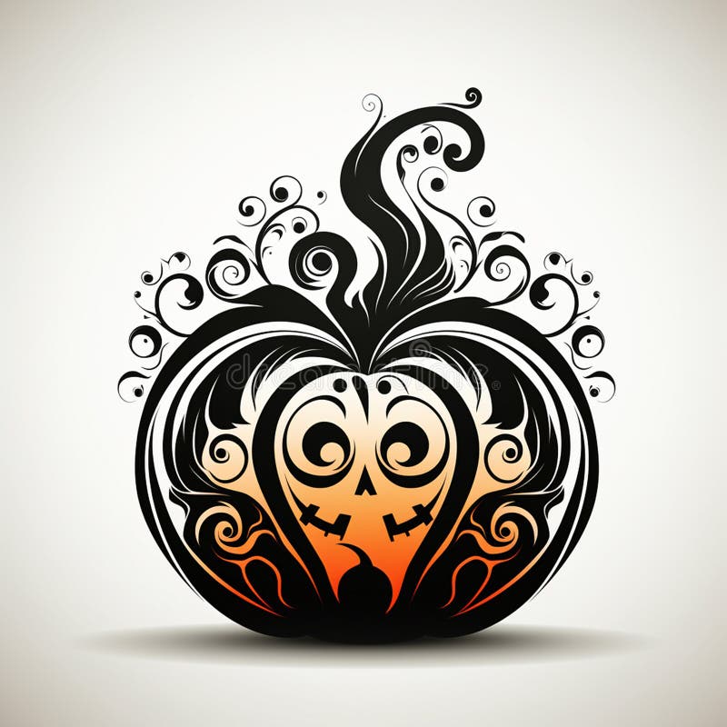 Elegant Pumpkin Background Illustration Stock Illustration ...