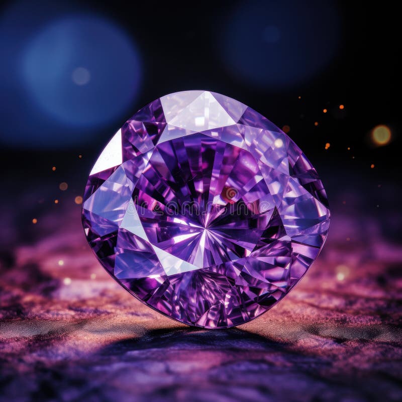 This Elegant Purple Amethyst Gemstone Features a Stunning Teardrop Cut ...