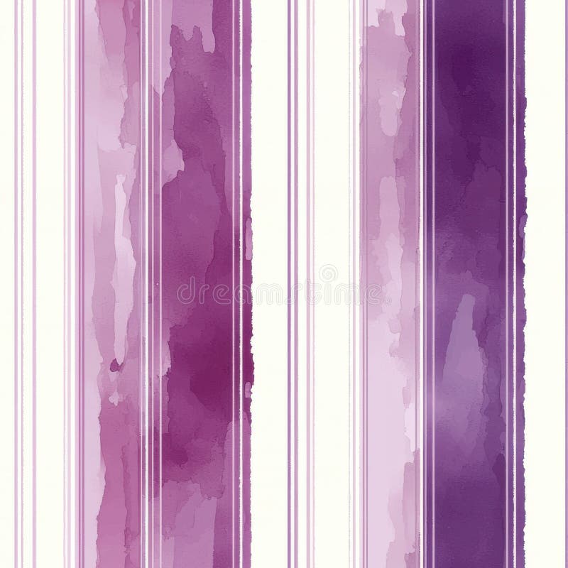 Elegant Purple Watercolor Stripes Create Soothing and Modern Pattern ...