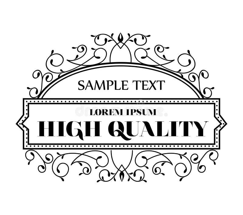 Elegant Quality Frame Design Stock Illustration - Illustration of royal ...
