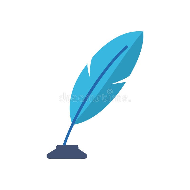 Elegant Quill for Creative Writing Stock Vector - Illustration of ...