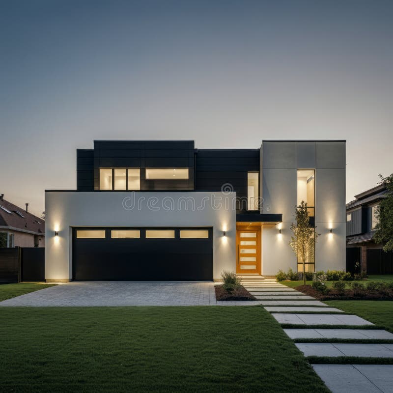 Elegant Real Estate Logo Architecture and Nature Elements Stock Vector ...