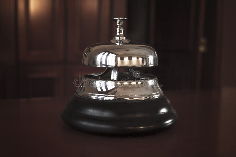Elegant Reception Ring Bell Stock Image - Image of alarm, attention ...